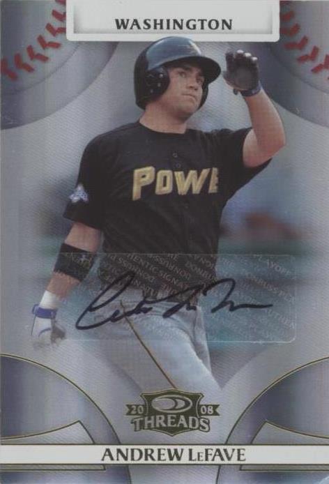 2008 Donruss Threads - Andrew LeFave #99 Gold Signatures /975 (AU, RC ...