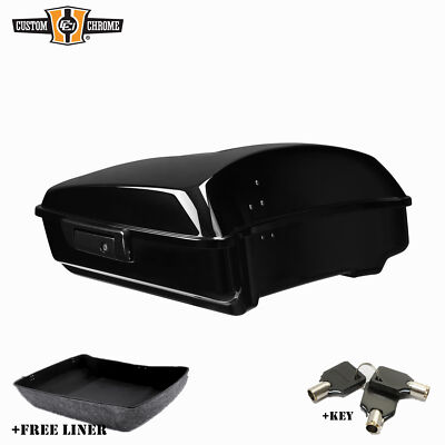 10.7"Chopped Luggage Trunk Fit For Harley Touring Street Glide 14-24 ...