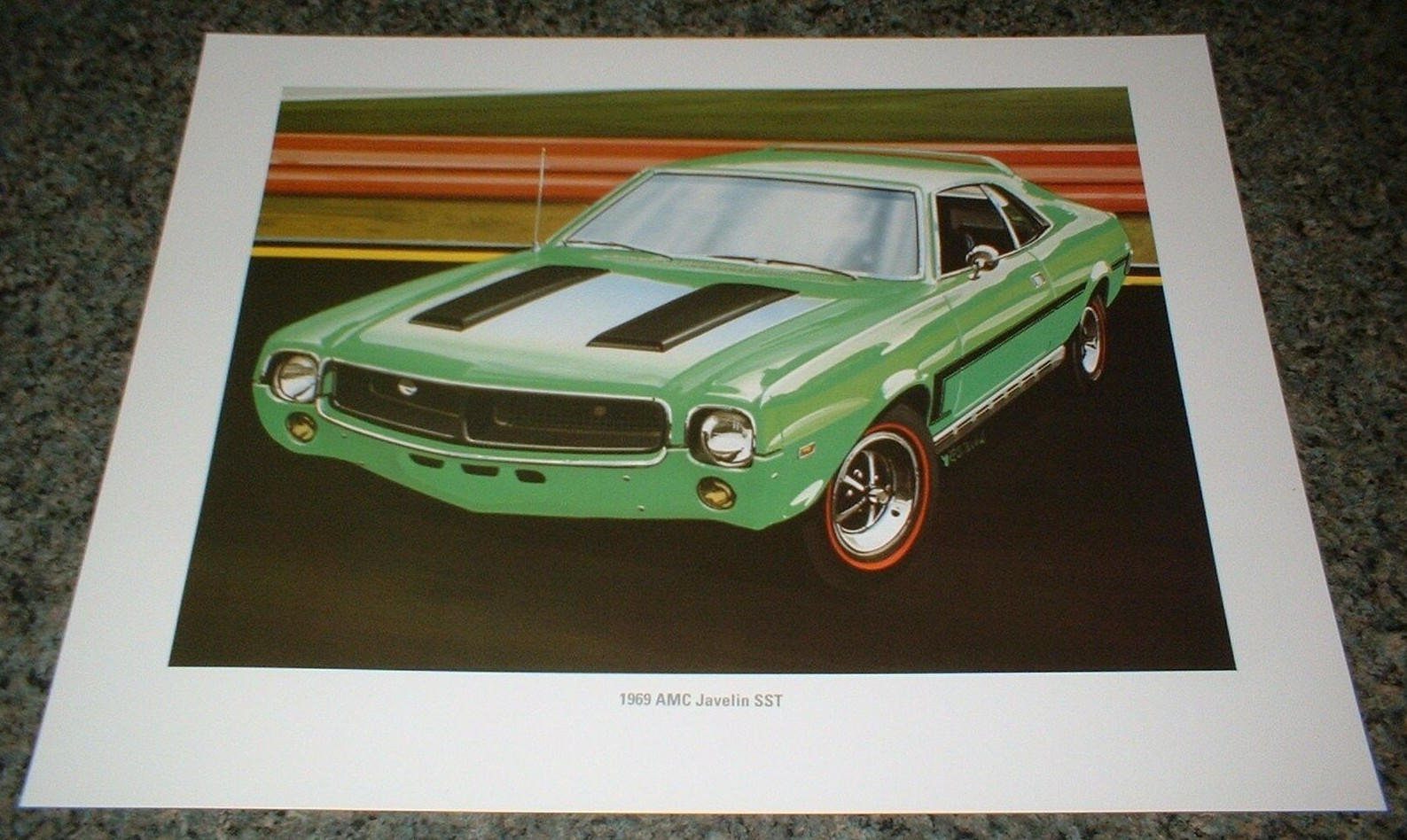 1969 AMC JAVELIN SST AMERICAN MOTORS ART 69 68 70 71 AMX 390 POSTER ...