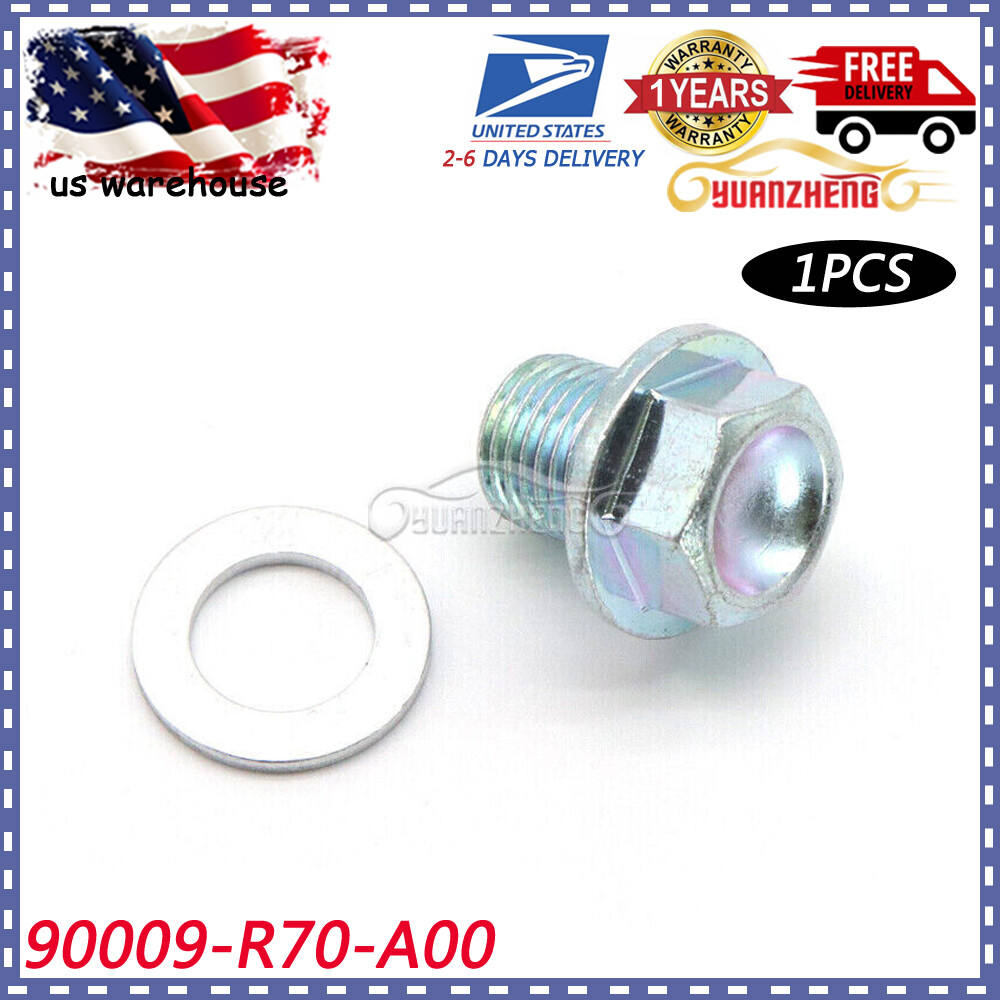 90009-R70-A00 Oil Drain Sump Bolt Plug For Honda Civic MK3 MK5 MK7 ...