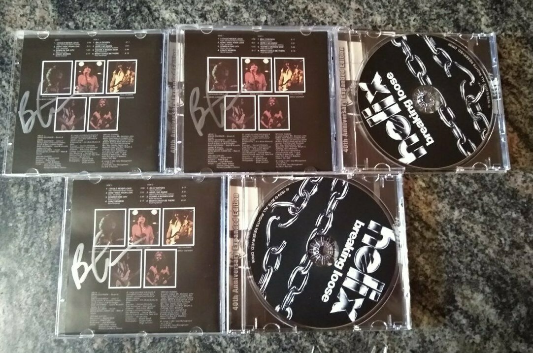 Autographed Helix Breaking Loose 40th Anniversary Editio CD signed ...