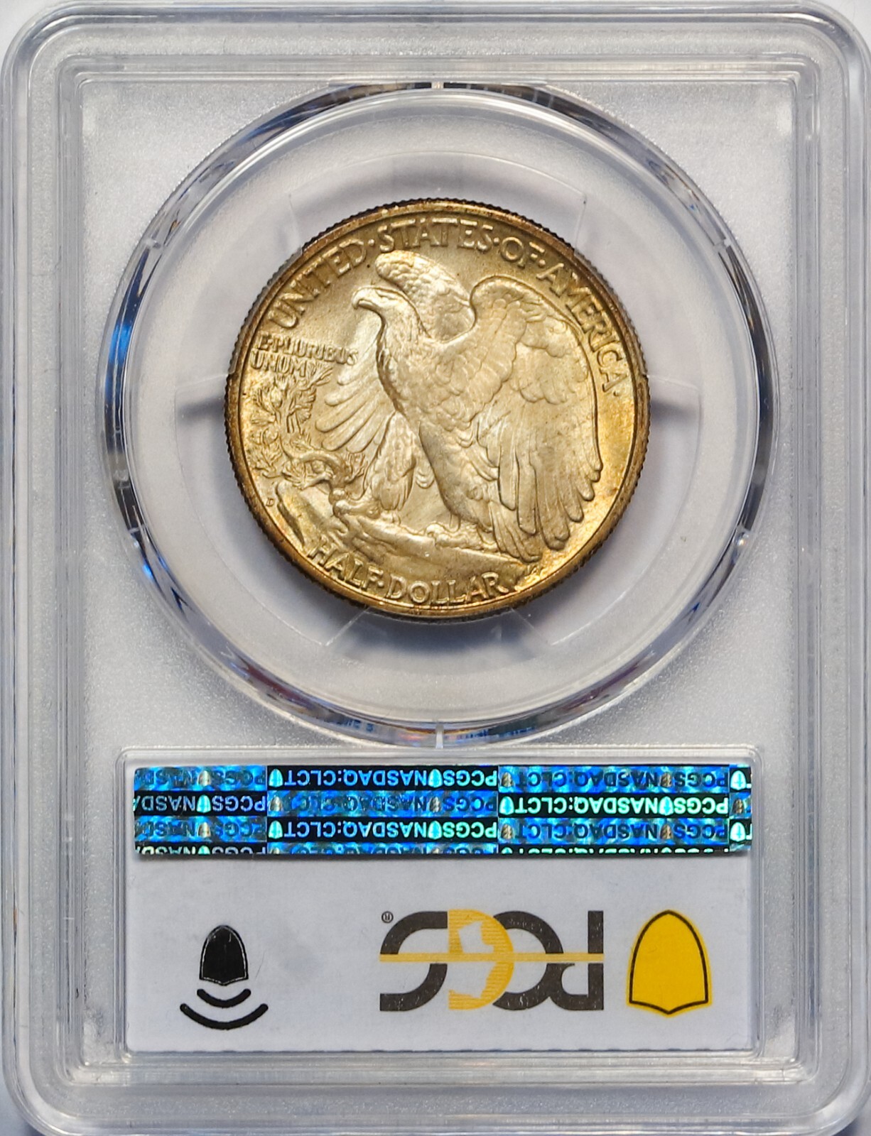 1946-D PCGS MS-67+ CAC FOX WALKING LIBERTY HALF! WELL STRUCK! RAINBOW ...