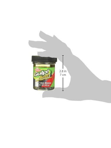 Berkley Gulp Alive 1in Green Shiner Minnows Soft Plastic Fishing Bait ...