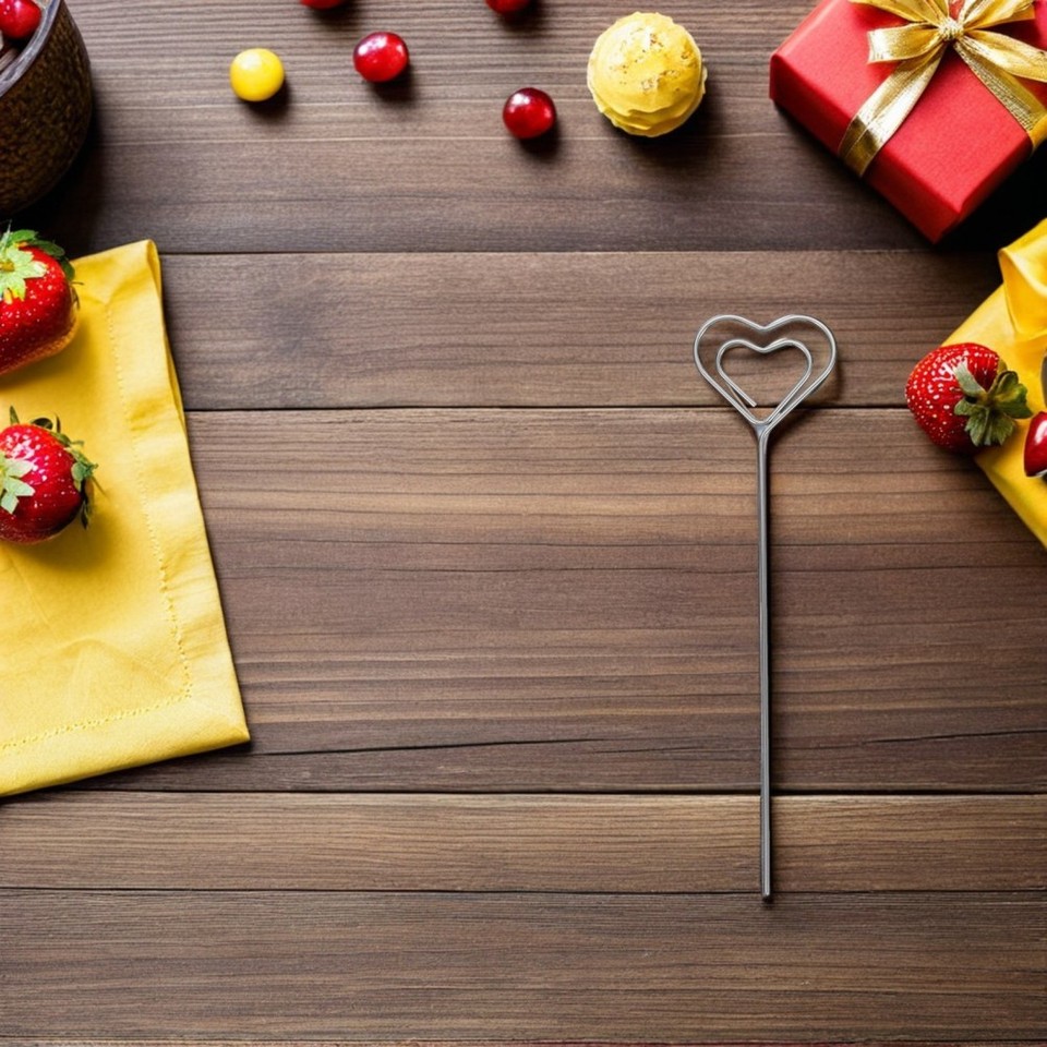 30pcs Metal Wire Floral Picks - 5.11 Inch Silver Wire Place Card ...