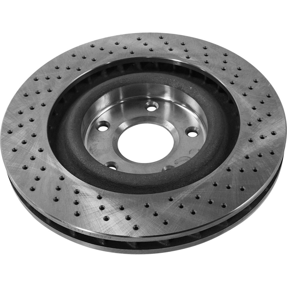 Front Cross-Drilled Disc Brake Rotors For 2005-2013 Chevrolet Corvette ...