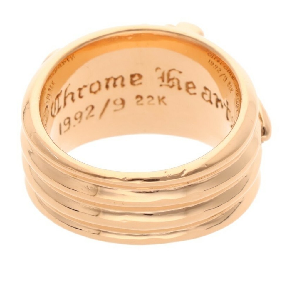 Chrome Hearts 22k Dagger P emrld a After Pave Emerald Gold Ring Mens 16 ...