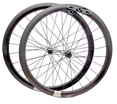 Ribble Level 700c Carbon 40mm Rim 12mm Thru Axle Tubular Wheelset - 622 ...