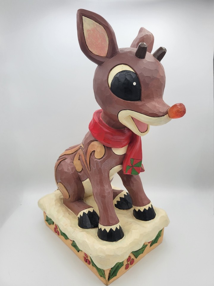 Jim Shore LARGE 16.5" Tall Rudolph The Red-Nosed Reindeer W/Lighted ...