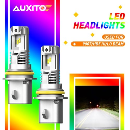 9007 HB5 LED Headlight Bulbs Canbus 12000LM 6500K Extremely Bright Plug ...