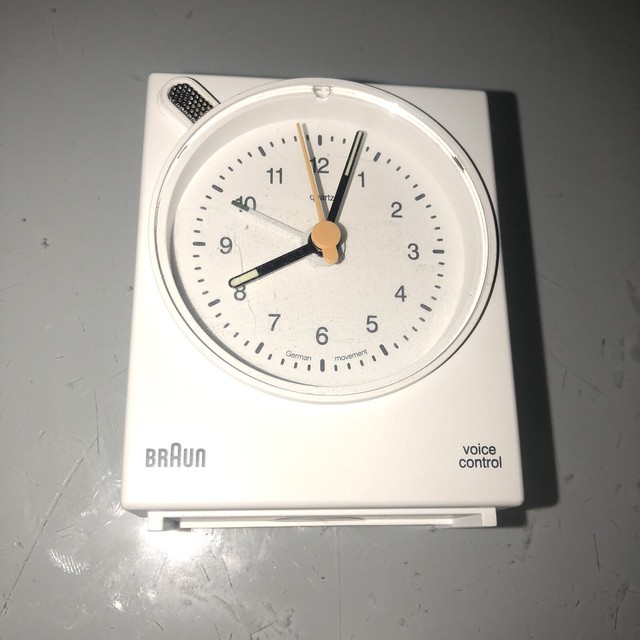 BNC004WHWH Braun Voice Control Alarm Clock - White for sale online | eBay
