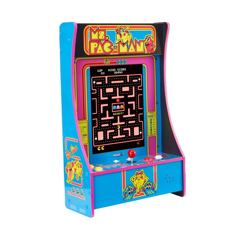 Arcade1Up Ms. PAC-MAN Partycade – 12 Arcade Games, Space-saving Design ...