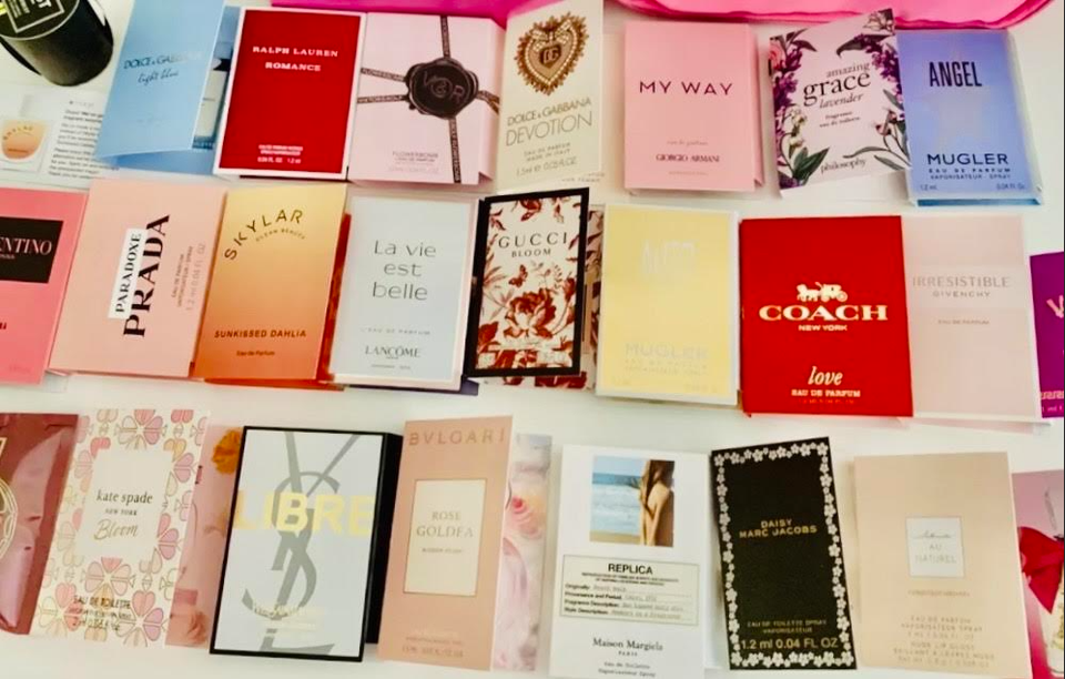 Created by Macys 26-PC Fragrance Sampler Gift Set For Her With Pink ...