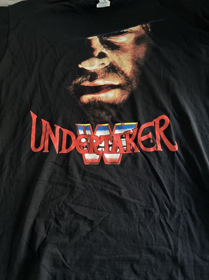 WWF VINTAGE Survivor Series The Undertaker AOP RIP Tombstone Grail Sz ...