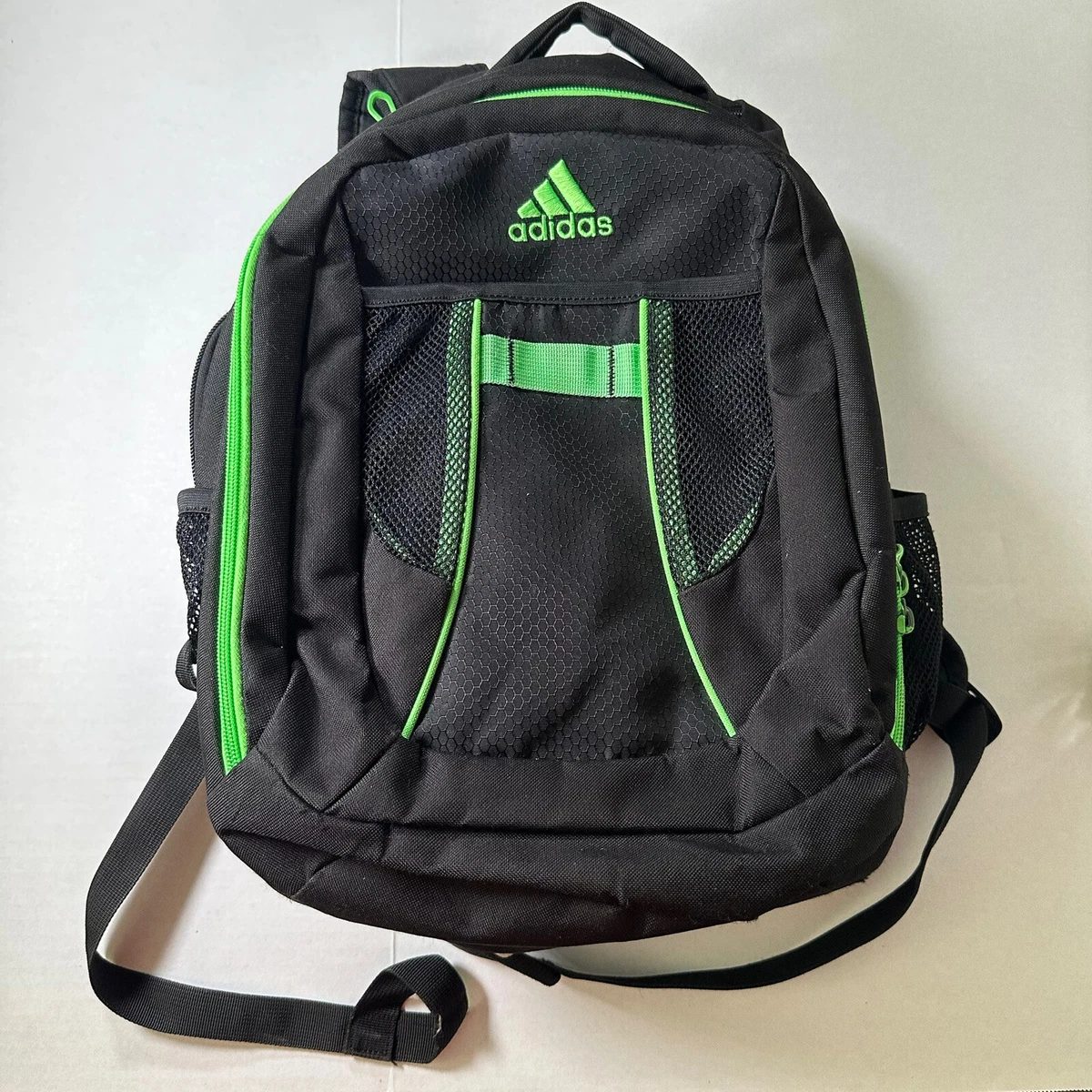Adidas Black And Green Backpack Outlet | emergencydentistry.com