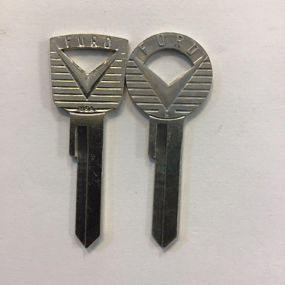 SET ORIGINAL FORD UNCUT KEY BLANKS LINCOLN MERCURY EDSEL HURD 1952-1966 ...