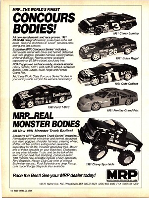 MRP RC Car Concours Bodies Print Ad Ephemera Wall Art Decor | eBay