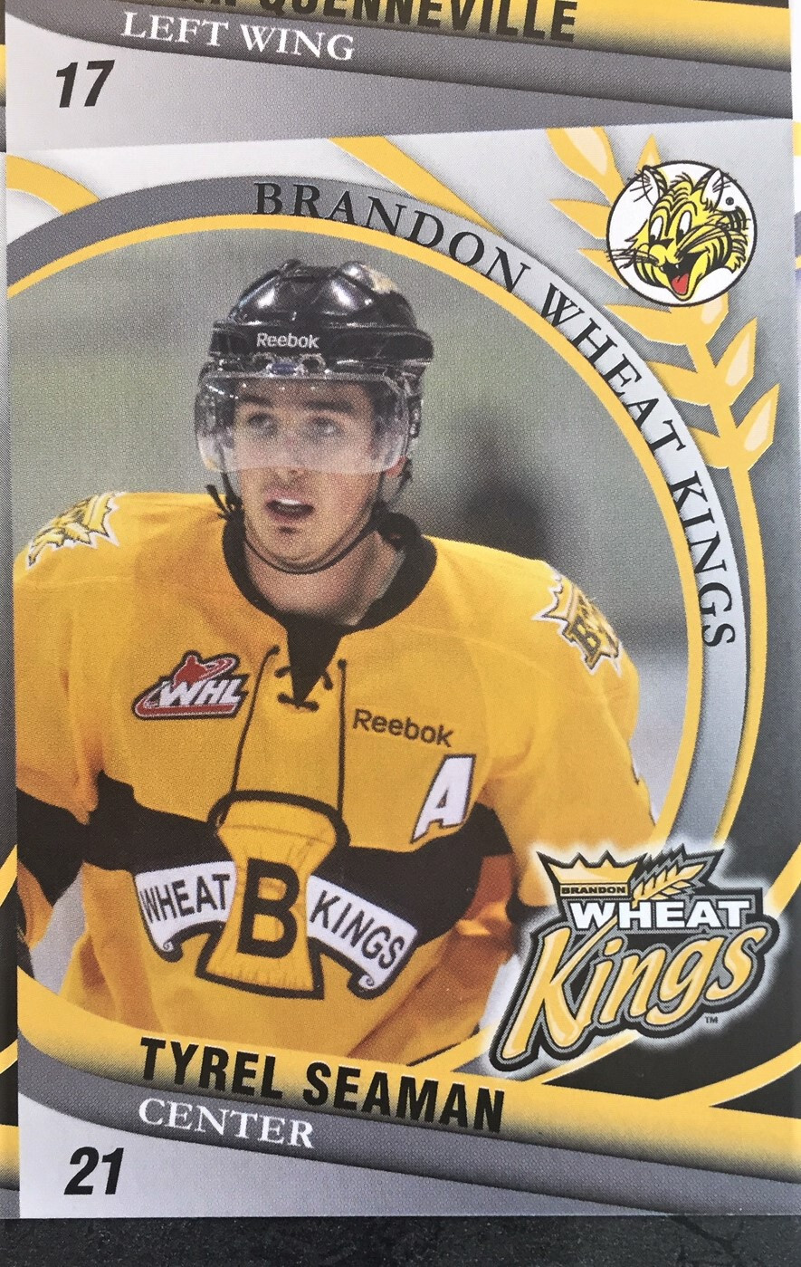 2013 BRANDON WHEAT KINGS HOCKEY CARDS, 24 PLAYER UNCUT SHEET, NHL ...