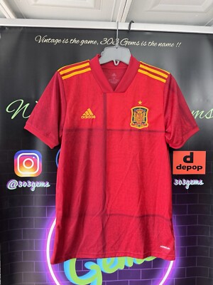 Authentic adidas Spain 2020 Home Football Soccer Jersey Kit Espana | eBay