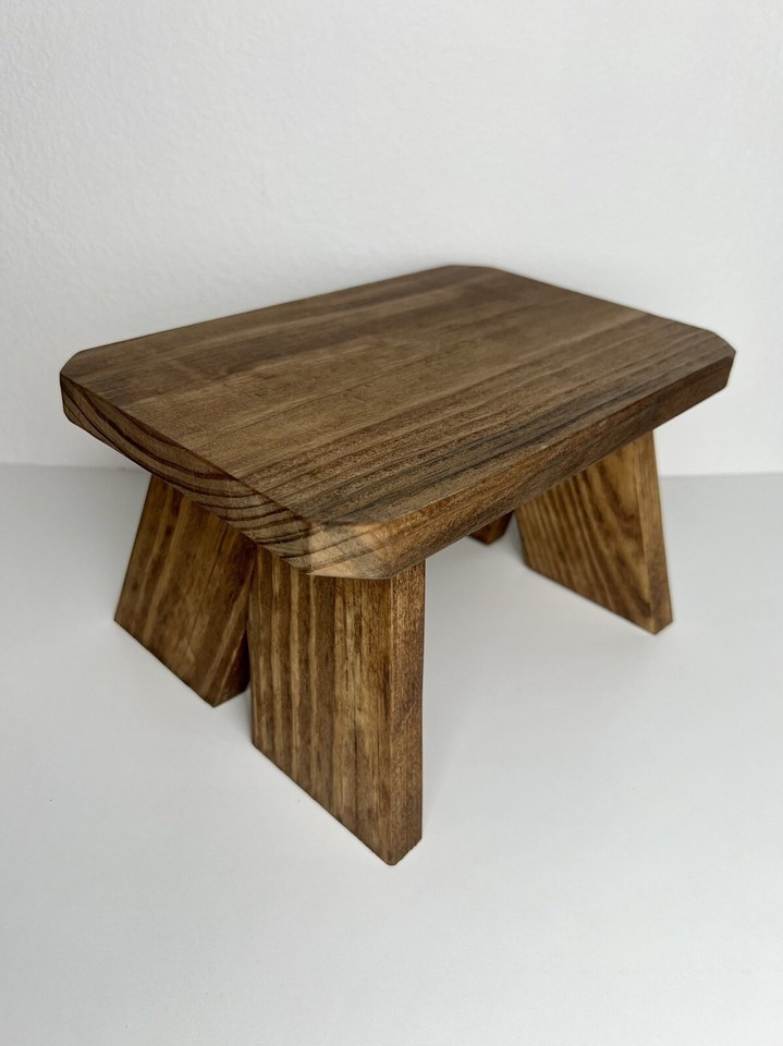 Small Wooden Stool, Handmade, Step Stool, Foot Stool, Plant Stand ...