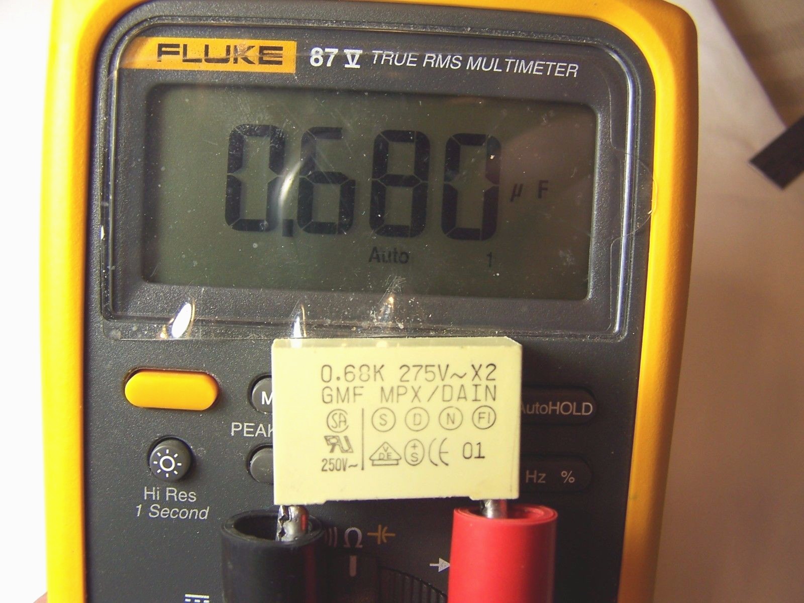 0.68uF K 275V AC Safety Capacitors (2pcs.) 27.0 mm Pitch ( MPX/DAIN ...