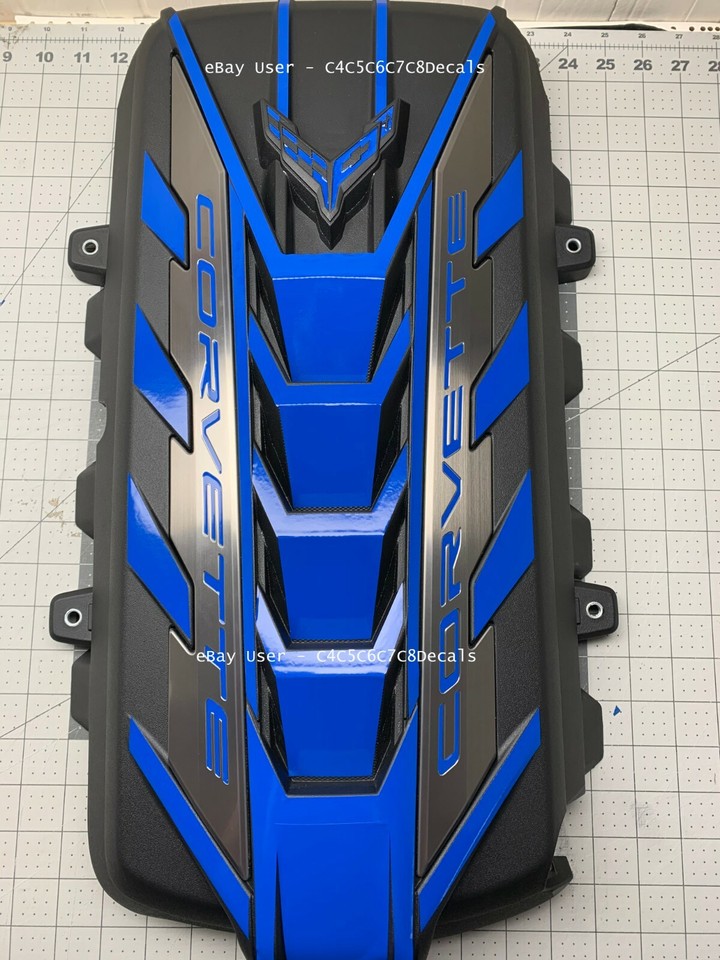 FITS Chevy Corvette StingRay C8 Engine Cover Decal 20 21 22 23 24 LOTS ...