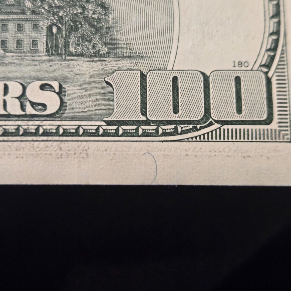 $100 bank note with ink bleed | eBay