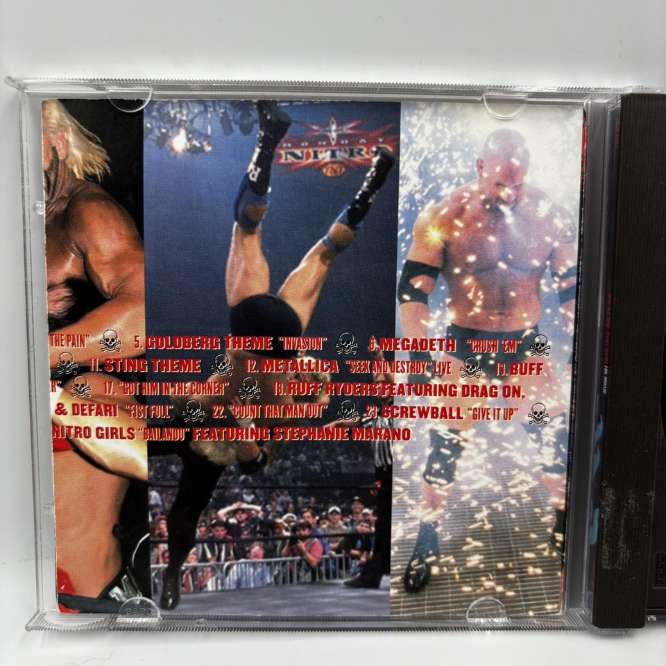 Vintage WCW Mayhem The Music CD 1999 Sting Cover WCW Wrestling WWE ...