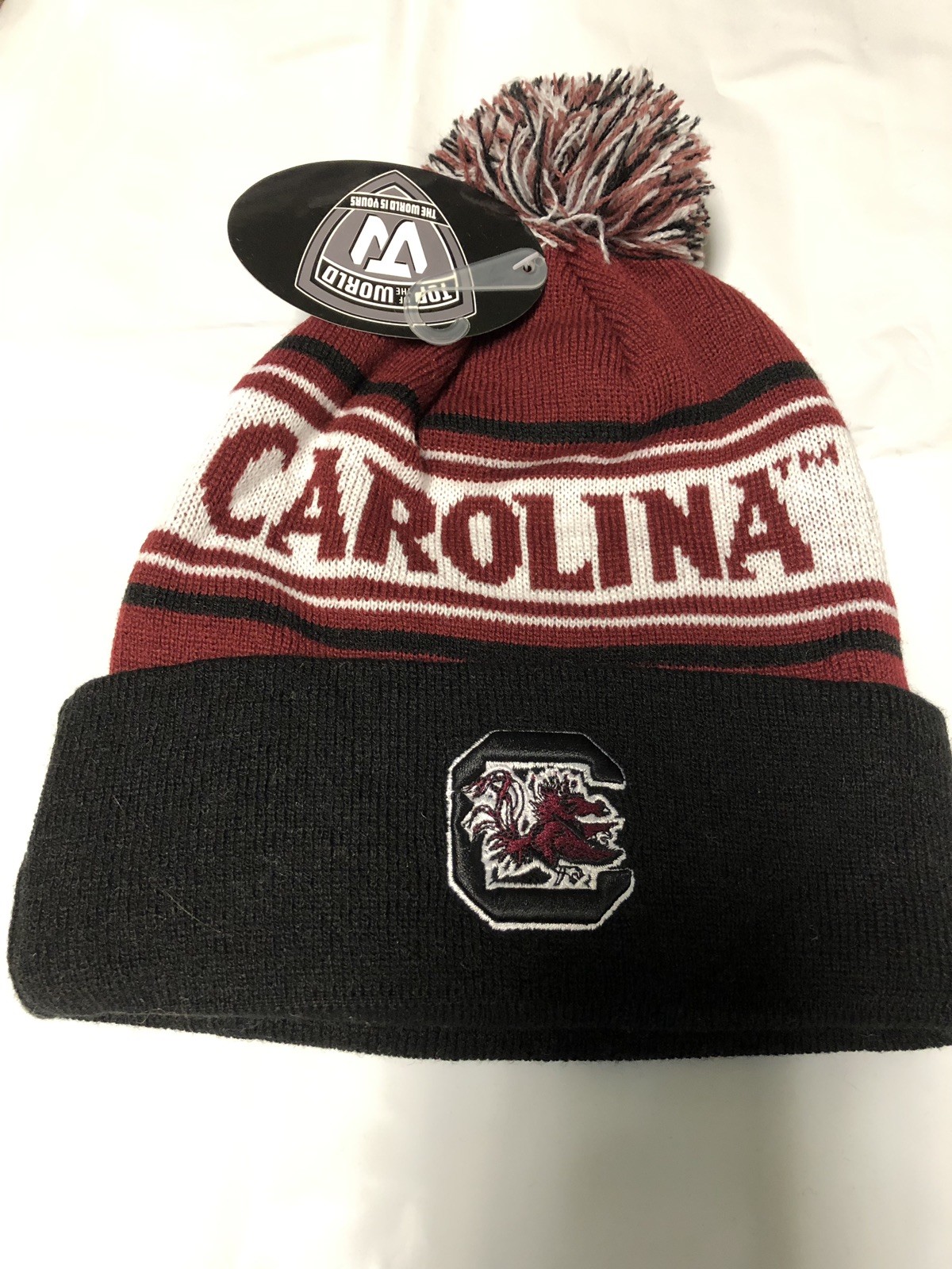 South Carolina Gamecocks NCAA TOTW Ambient Cuffed Knit Hat with Pom | eBay