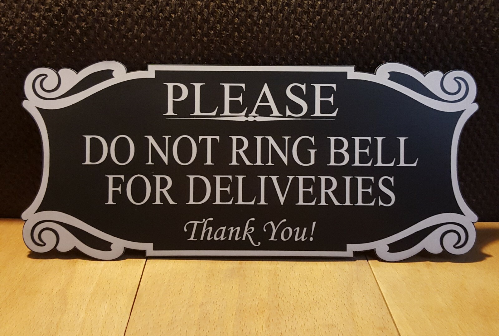Please Do Not Ring Bell For Deliveries Sign 4.5"x 10" Indoor/Outdoor ...