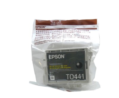 Original Epson Ink Cartridge T0441 Black Stylus 64 66 84 3600 6400 ...
