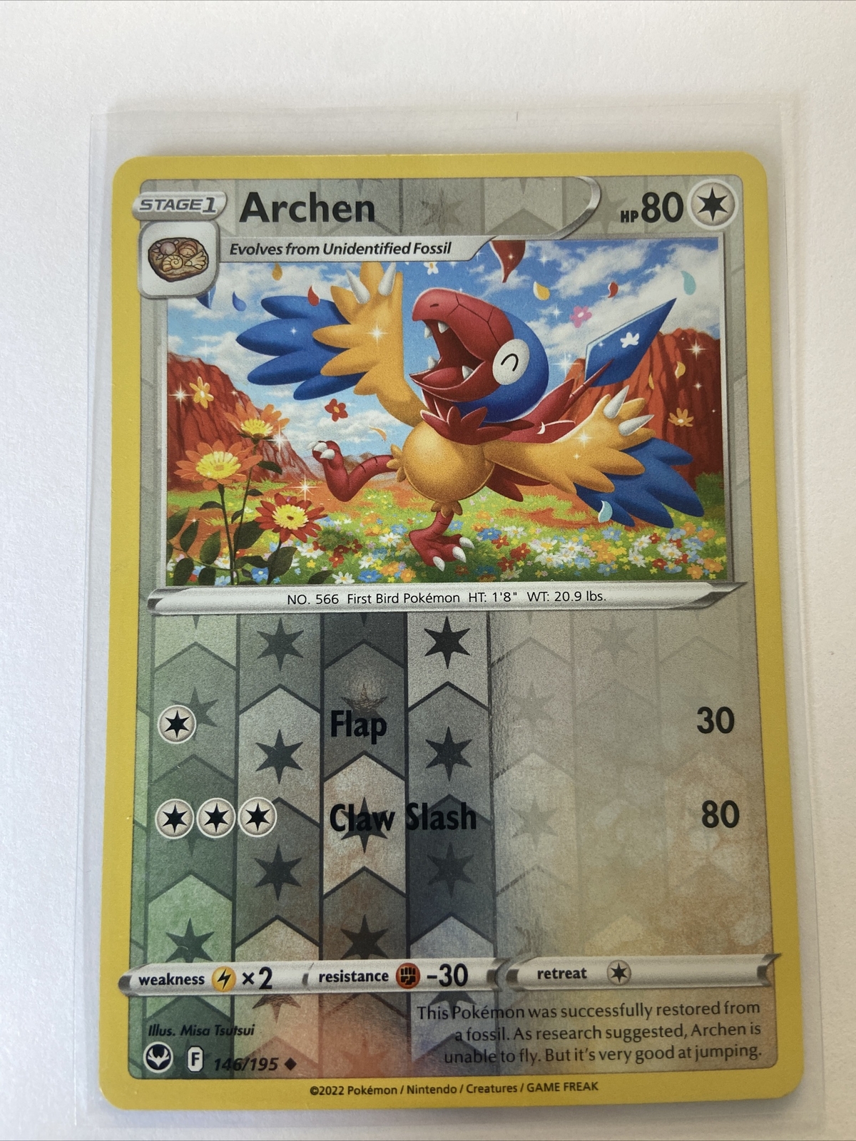 Pokemon TCG Archen 146/195 Reverse Holo Silver Tempest Uncommon NM/M | eBay
