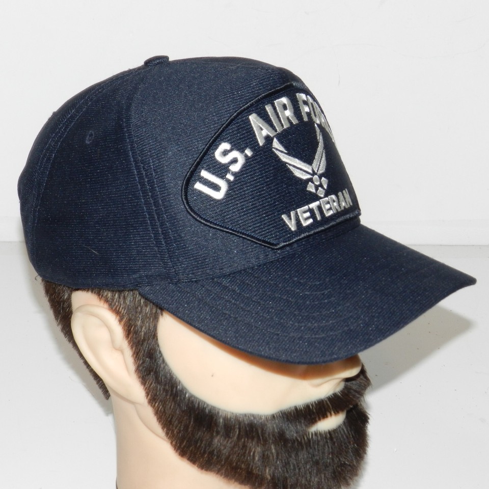 Air Force Veteran Eagle Crest Baseball Cap Mens Blue One Size ...