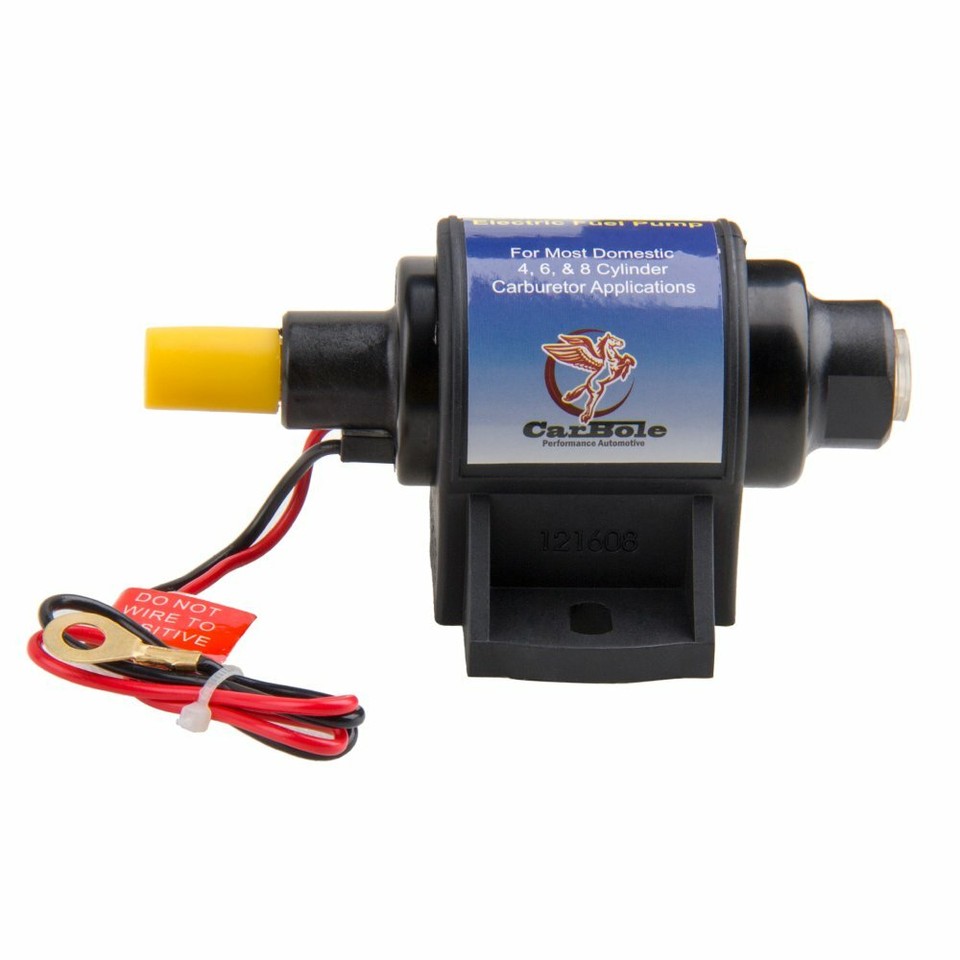 4-7 PSI Universal Electric Fuel Pump For w/Carburetor 35 GPH 12V Micro ...
