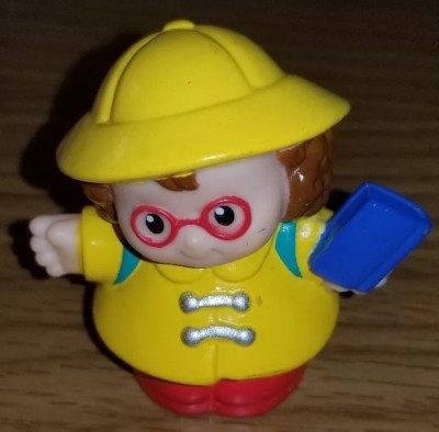 MAGGIE YELLOW RAIN COAT Fisher Price Little People 97-99 School Bus FPT ...