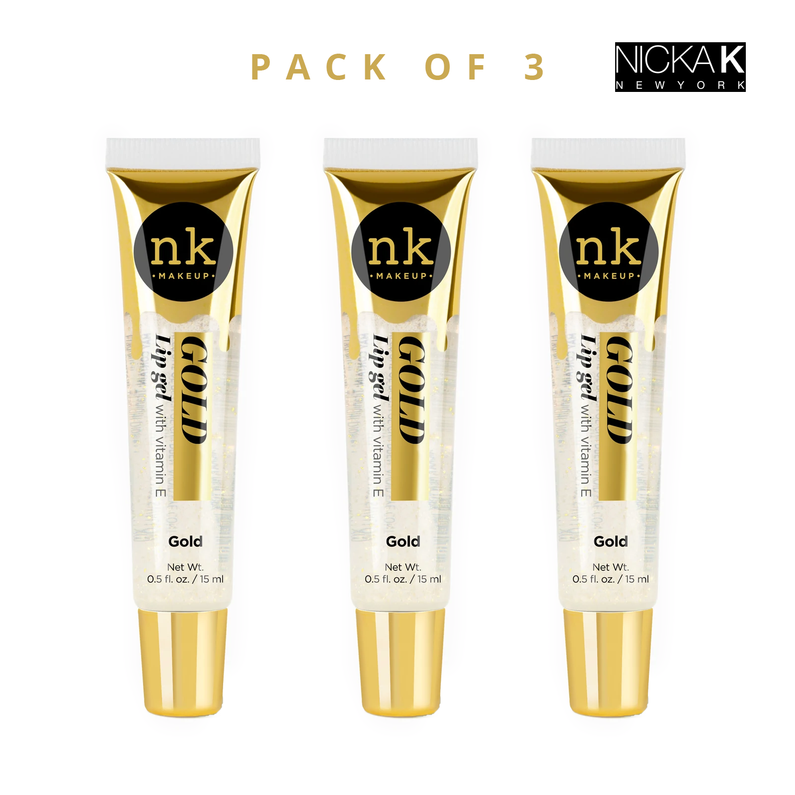 NICKA K (NK) Hydrating Lip Gel Assorted Collection Clear, Cherry ...
