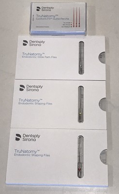 TruNatomy Tru Anatomy rotary files -Pk of 3 Dentsply 21/25 mm Glider ...