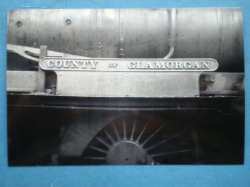 PHOTO GWR NAMEPLATE 1014 COUNTY OF GLAMORGAN COUNTY CLASS LOCO | eBay