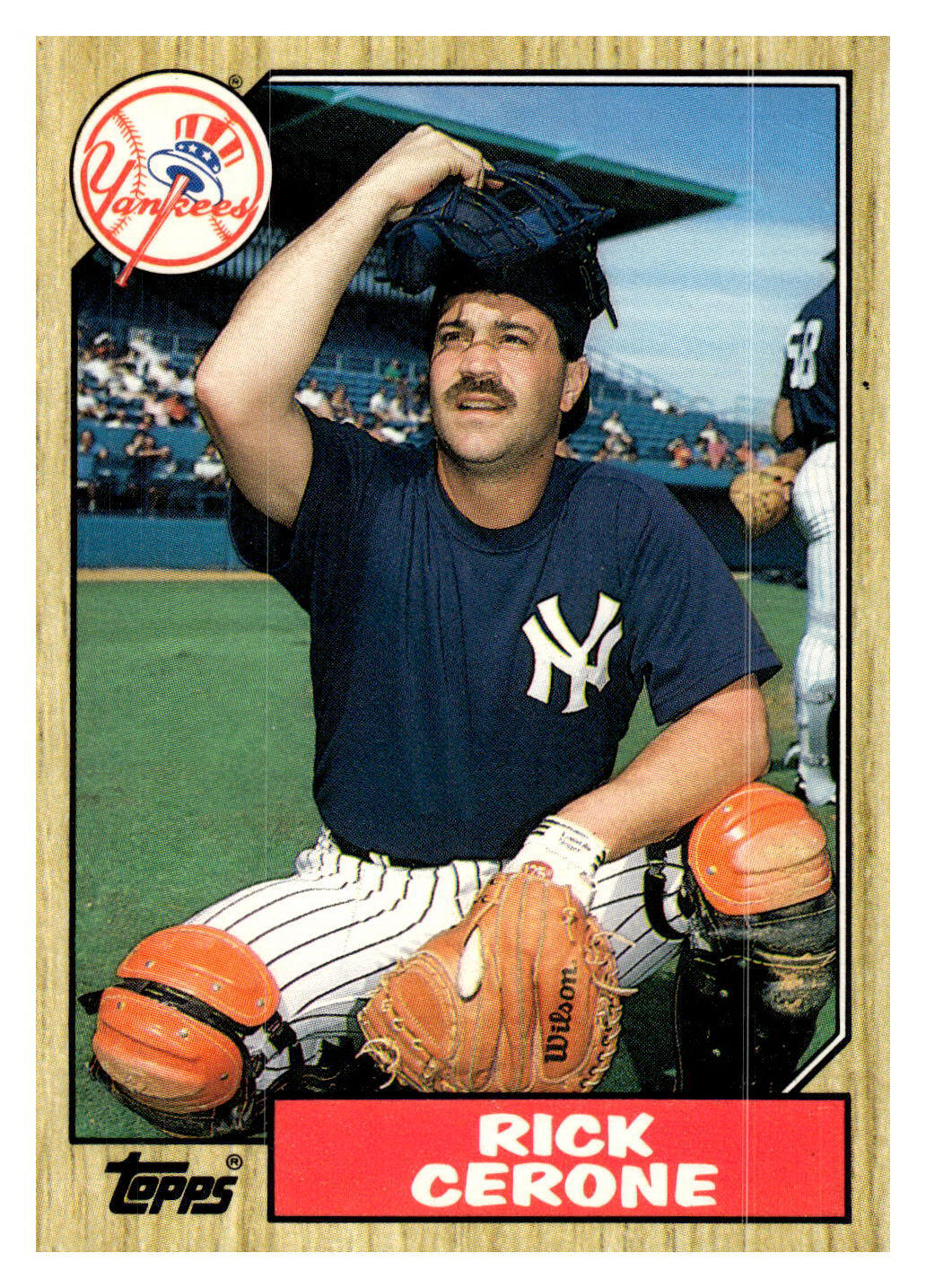 1987 Topps Traded 21T Rick Cerone New York Yankees | eBay