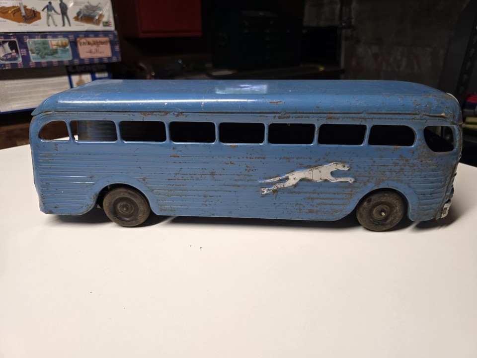 Vintage 1930's/1940's Keystone Toys Greyhound Bus Wind-Up Toy 18" | eBay