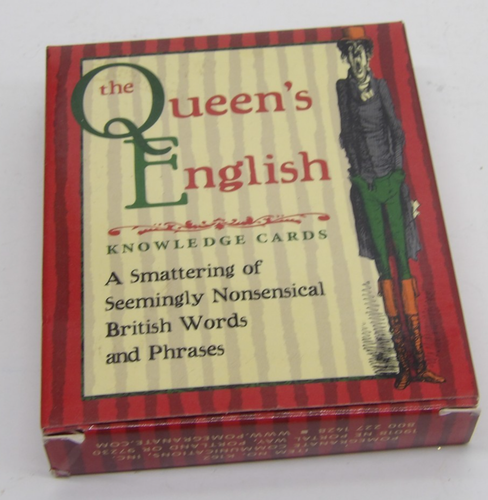 The Queen's English Knowledge Cards Seemingly Nonsensical British Words ...