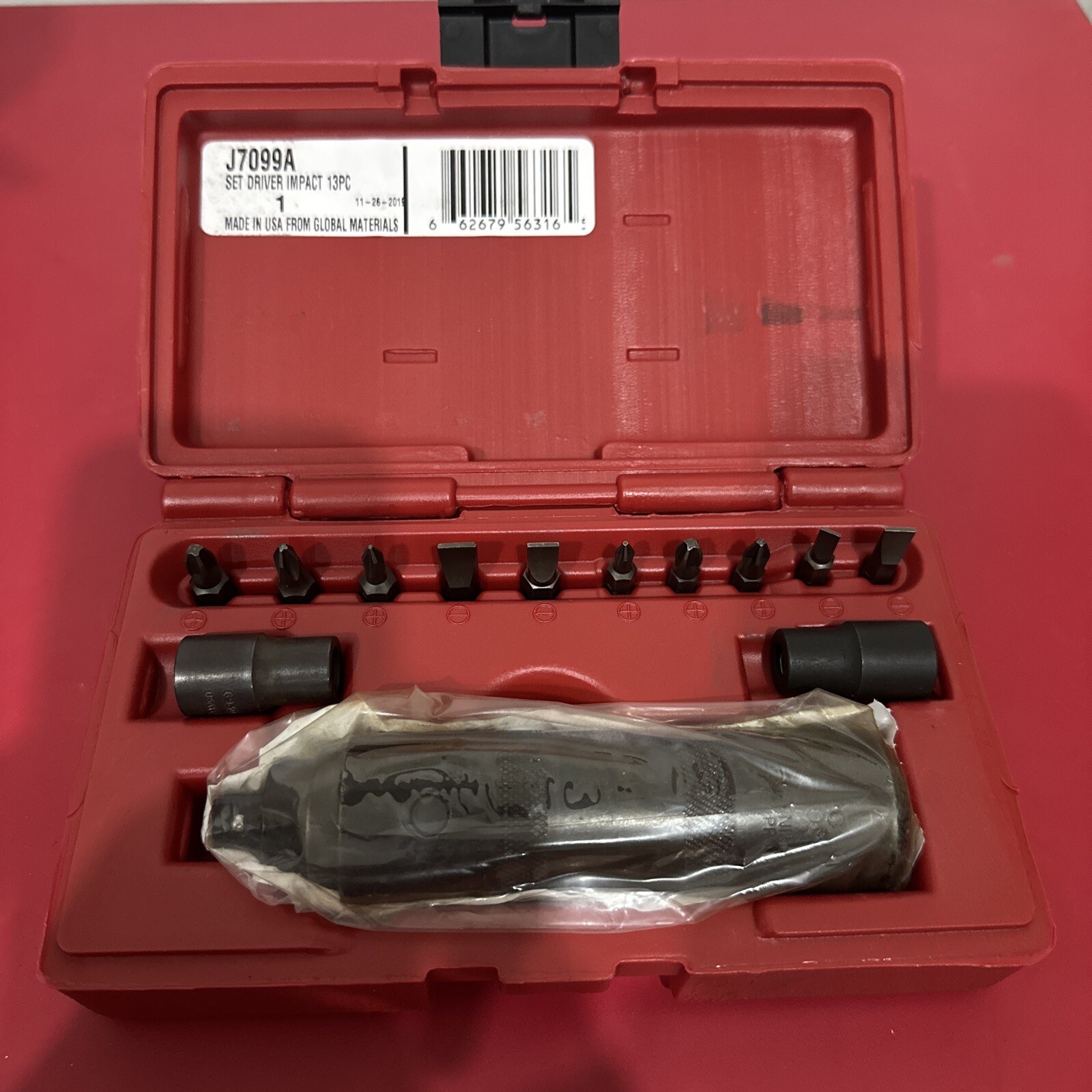 PROTO J7099A 3/8" Drive 13 Piece Hand Impact Driver Set Made in US for ...