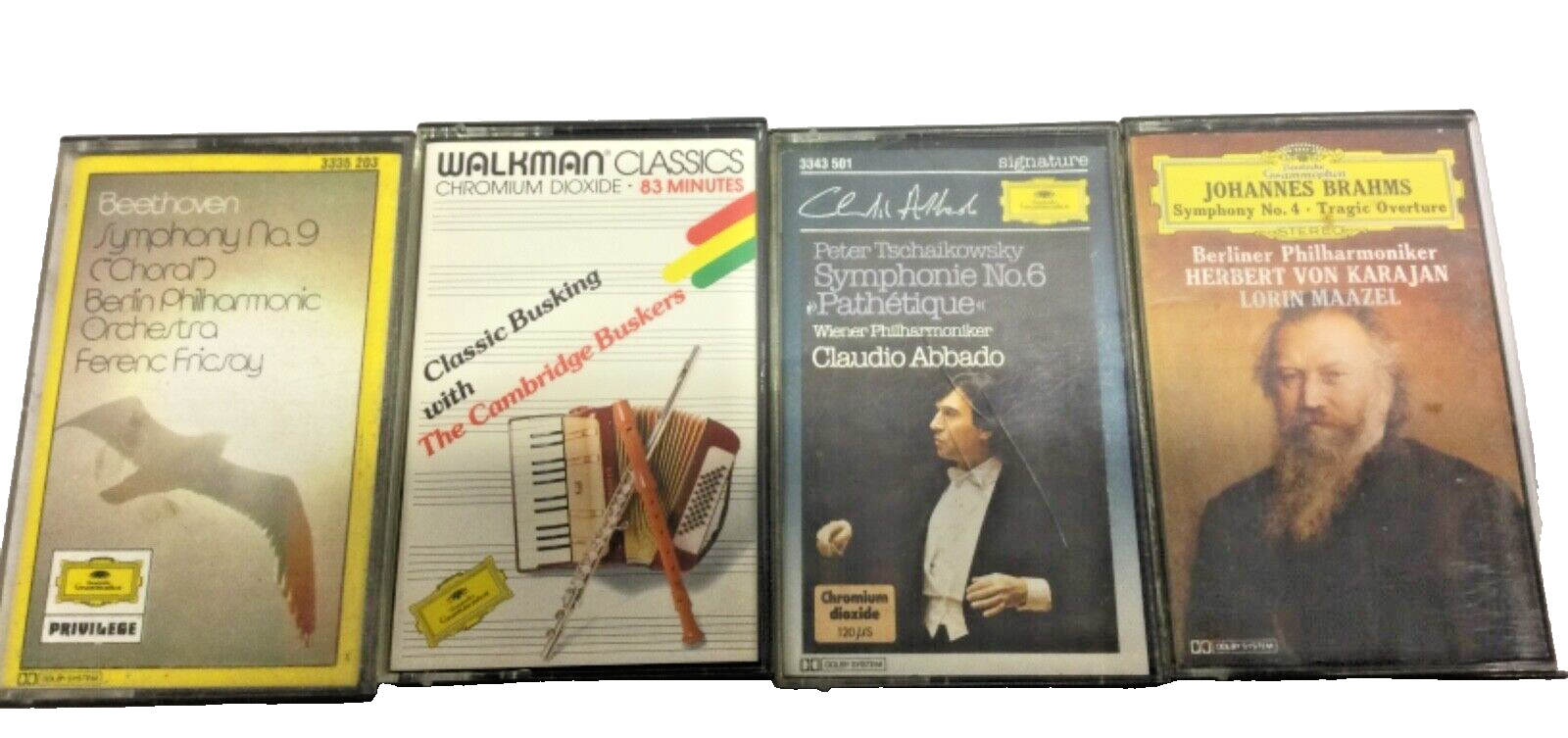 Deutsche Grammophon DG Bundle X4 Cassettes. Various. TSCHAIKOWSKY ...