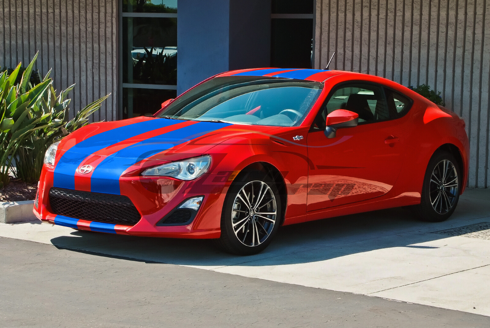 Matte Color Racing Stripes Vinyl Wrap Decal For Scion Toyota FRS 10FT ...
