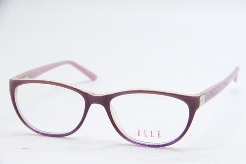NEW ELLE EL 13394 VO VIOLET PINK SILVER AUTHENTIC FRAMES EYEGLASSES 53 ...