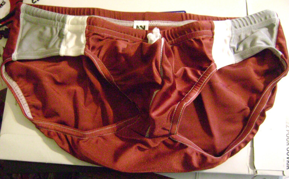 RARE NEW VINTAGE N2N BODYWEAR BURGUNDY, C7 COMP. UNIVERSITY SWIM BIKINI ...