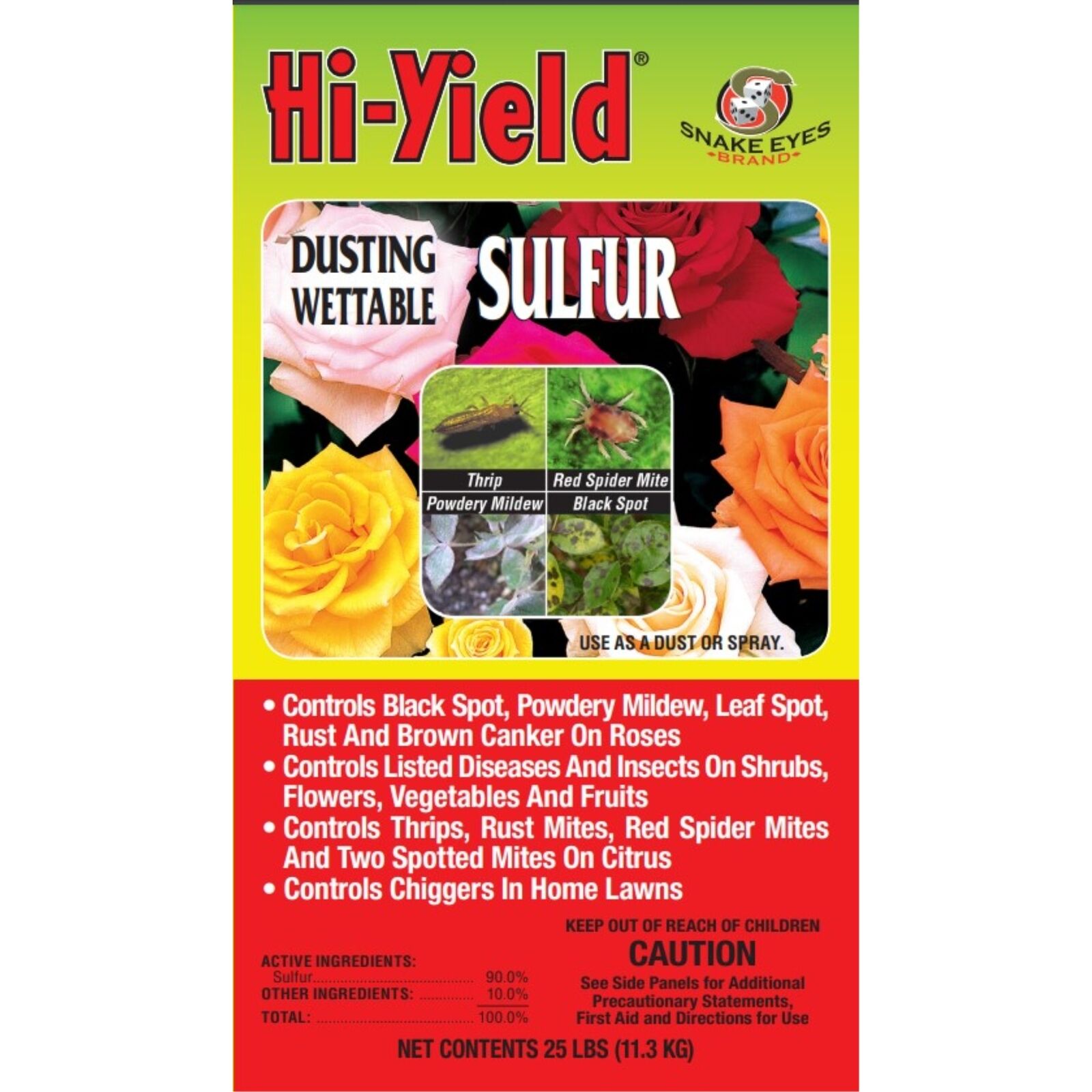 Hi-Yield Dusting Wettable Sulfur Dry Disease Control, 25lbs Bag | eBay