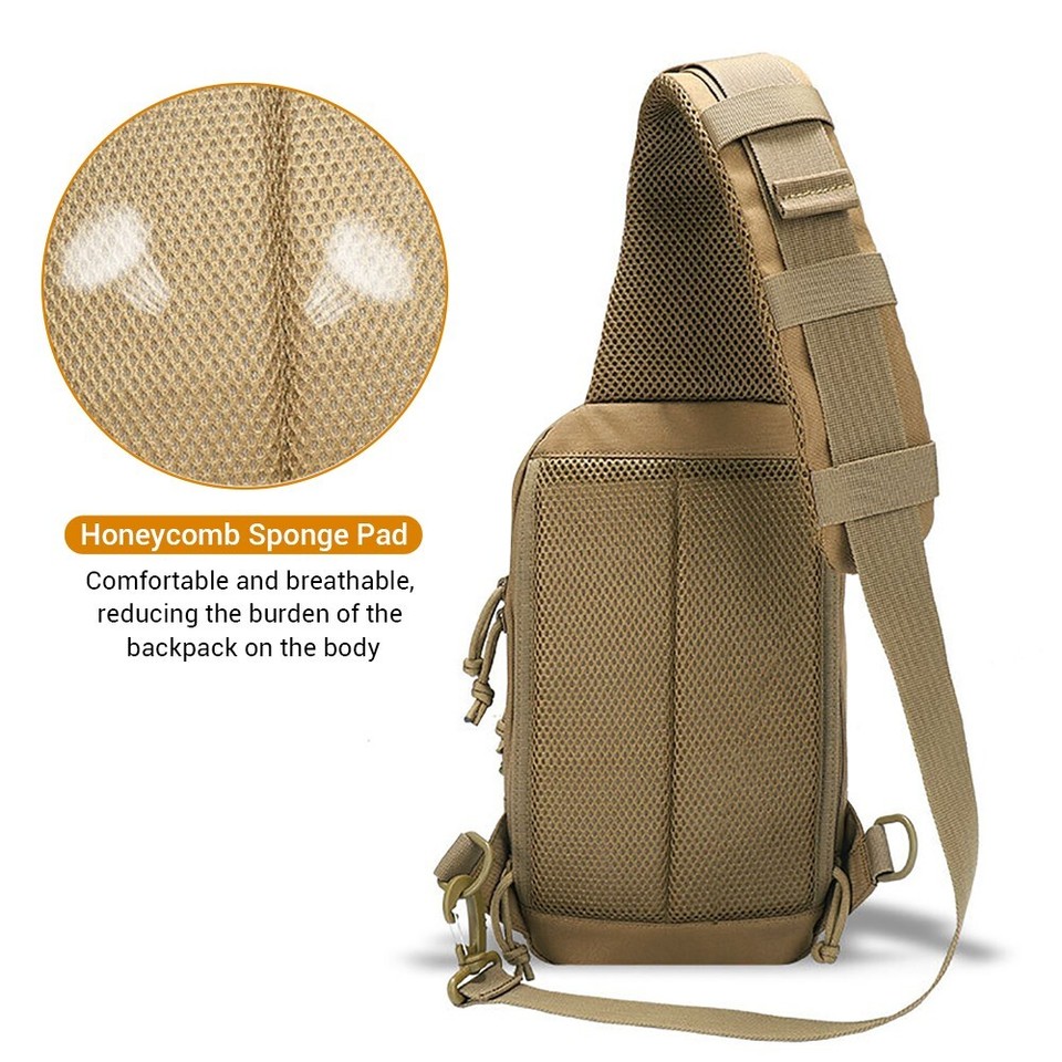 Tactical Chest Bag Concealed Gun Carry Pouch Shoulder Bag Men's ...