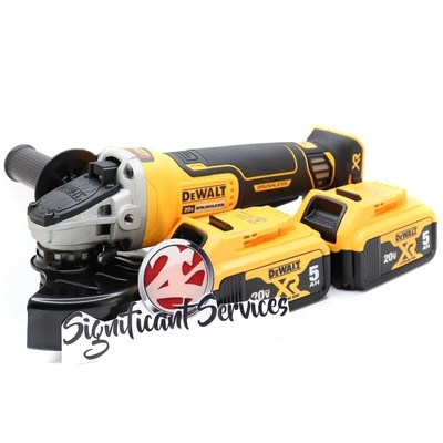 DeWALT DCG413 20V MAX XR Cordless 4 1/2 Brushless Angle Grinder 5.0 AH ...