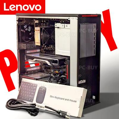 Lenovo P520 Gaming PC Desktop Xeon RTX 4060 32GB RAM 1TB SSD W11 PRO ...