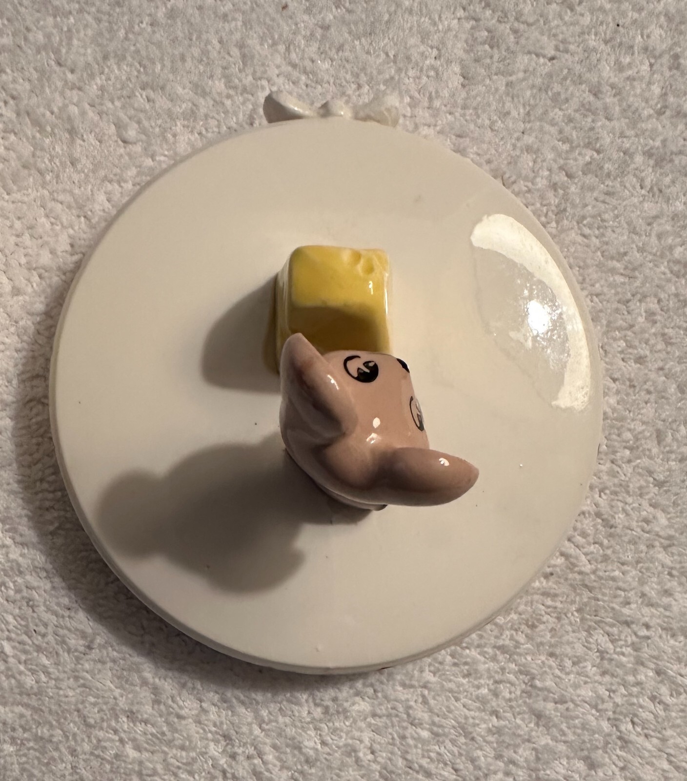 Vintage MCM Holt Howard 1959 STINKY CHEESE Ceramic Lidded Container ...